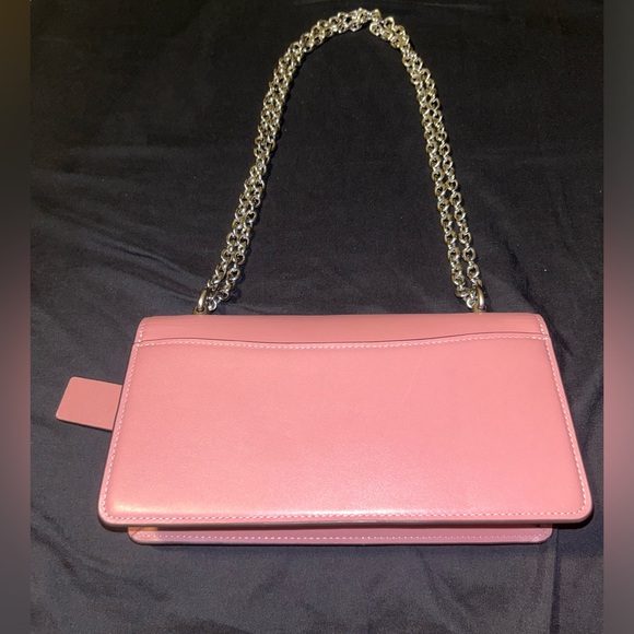 Coach | Bags | Coach Eliza Flap Crossbody Bag In True Pink Silver ...